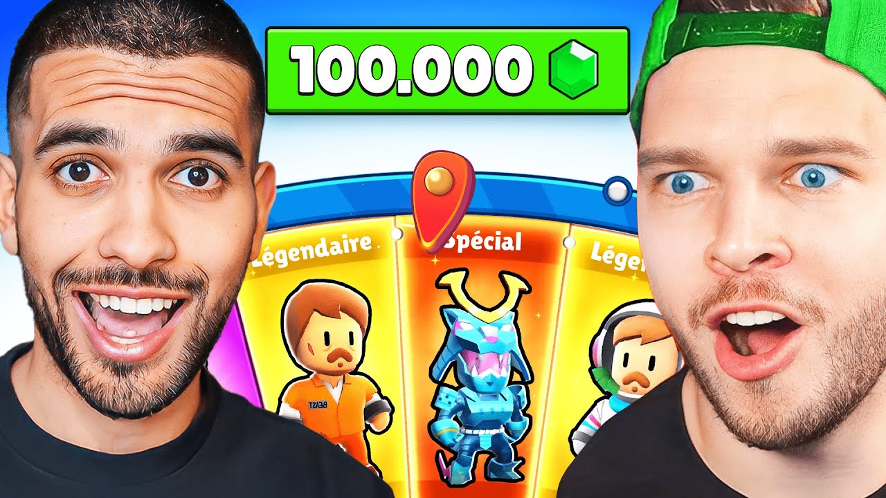 Duel Pack Opening Skin MrBeast contre UNCHAINED sur Stumble GUYS ...