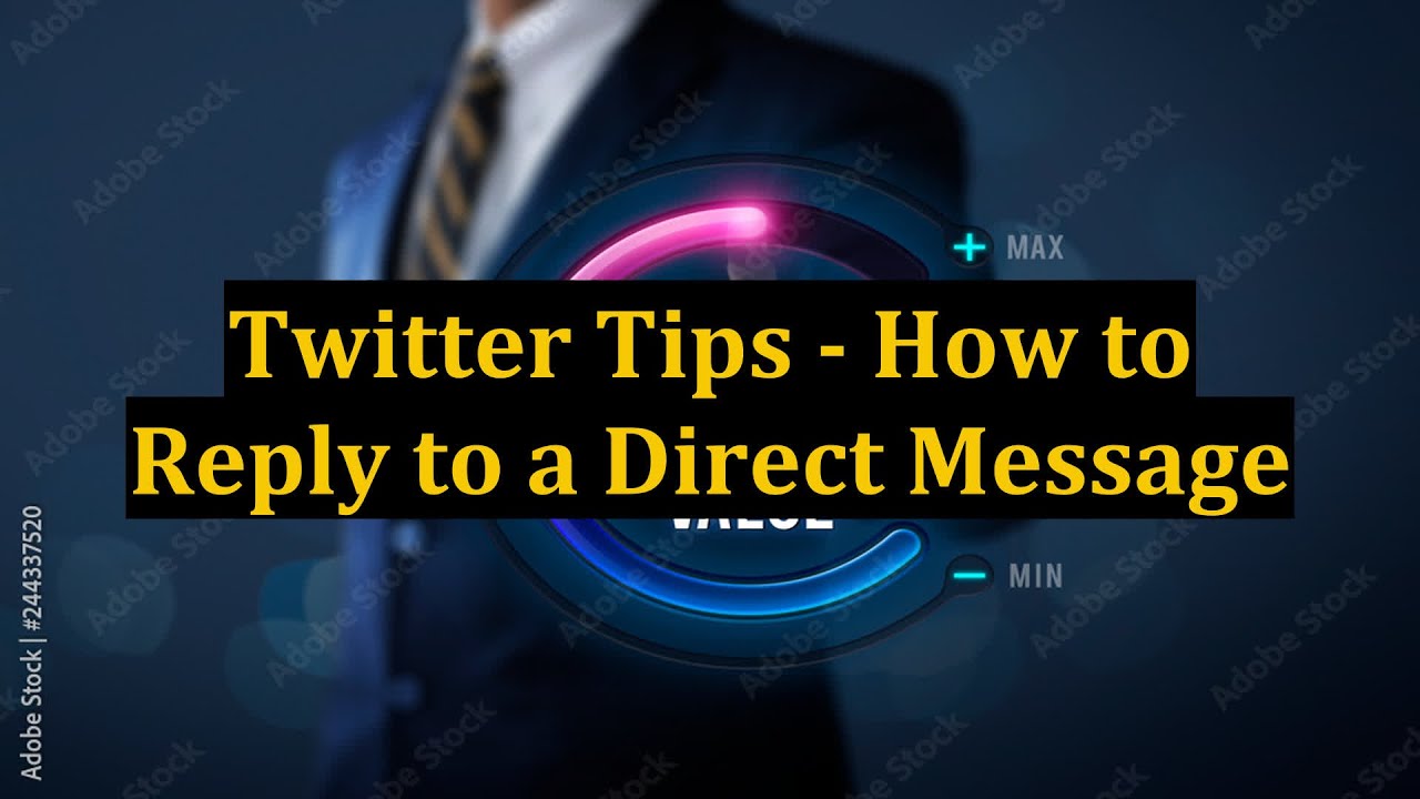 Twitter Tips - How to Reply to a Direct Message - YouTube