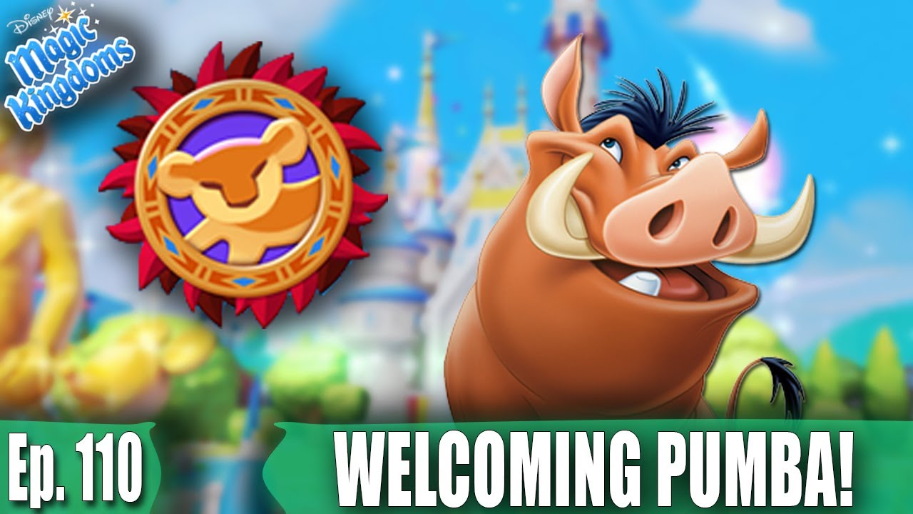 WELCOMING PUMBA AND STARTING THE LION KING EVENT! - Disney Magic ...