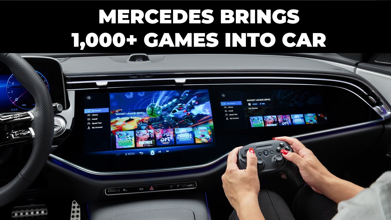 Mercedes Brings 1,000+ Games into the Car - YouTube