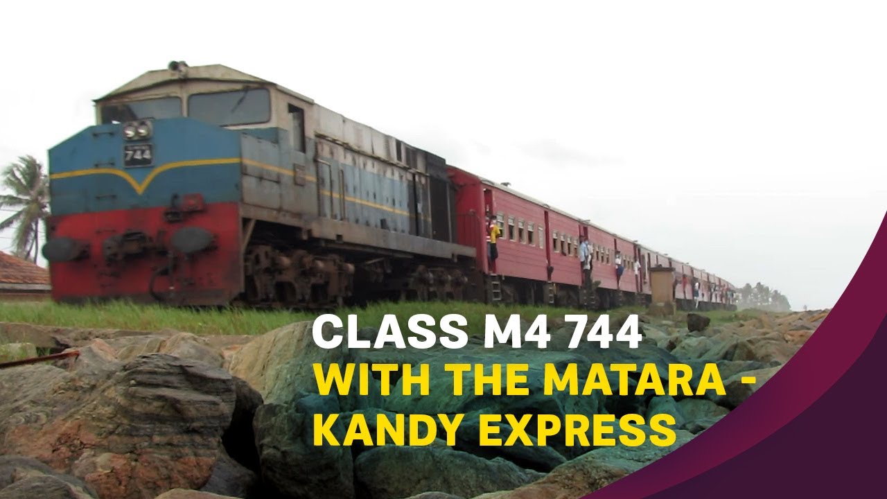 Sunset and trains - Class M4 744 hauling the Matara - Kandy express at ...