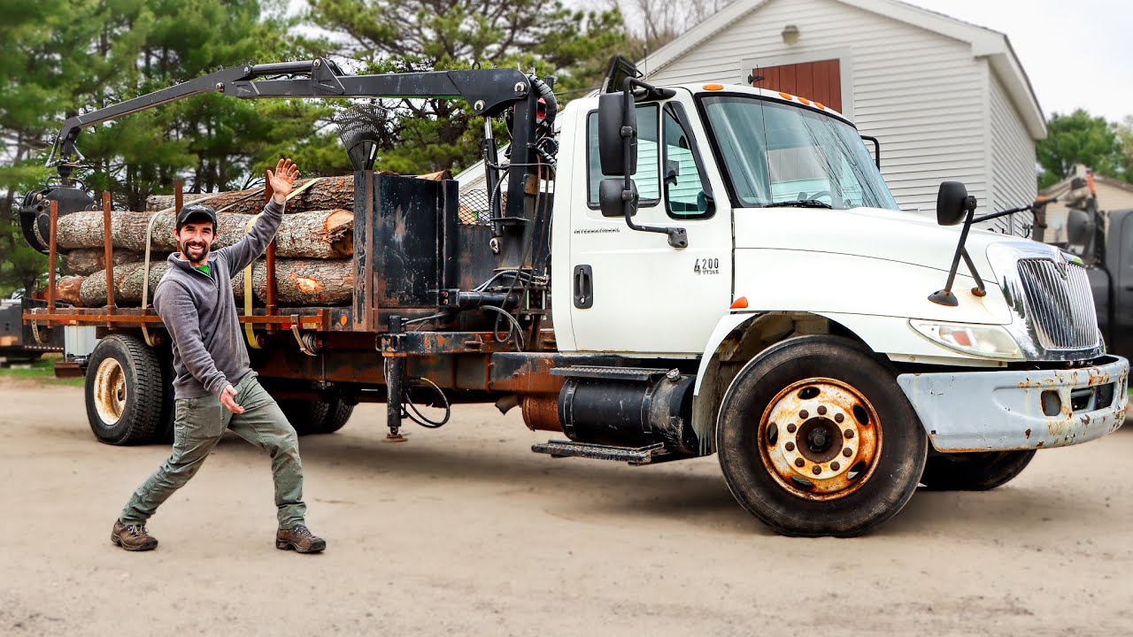 WE BUILT A LOG TRUCK! - YouTube