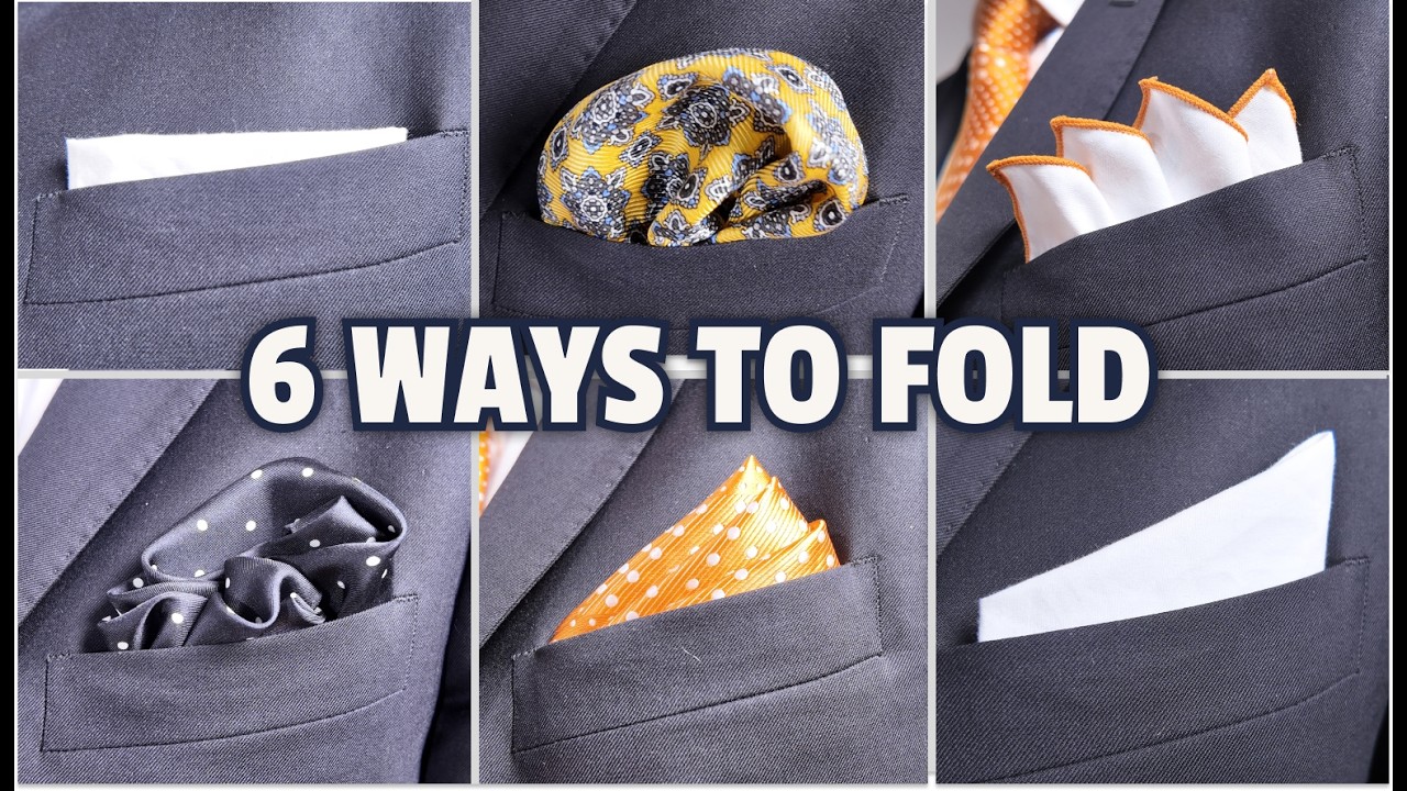 HOW TO FOLD A POCKET SQUARE - YouTube