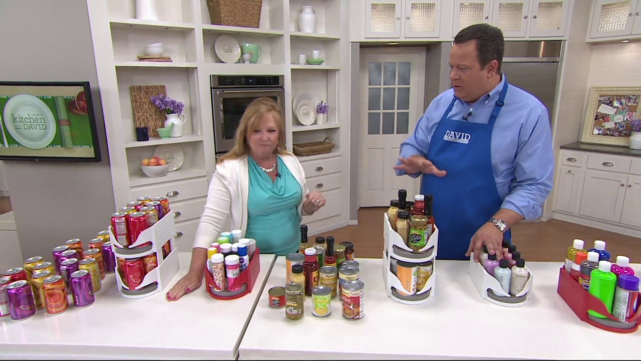 Roto Caddy Set of 2 Rotating Organizers on QVC - YouTube