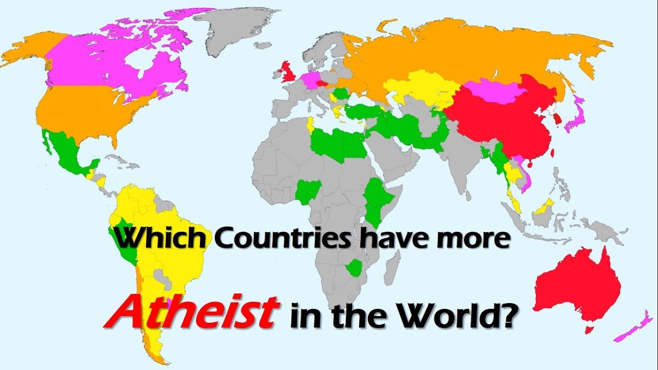 Which Countries have more Atheist in the World? - YouTube