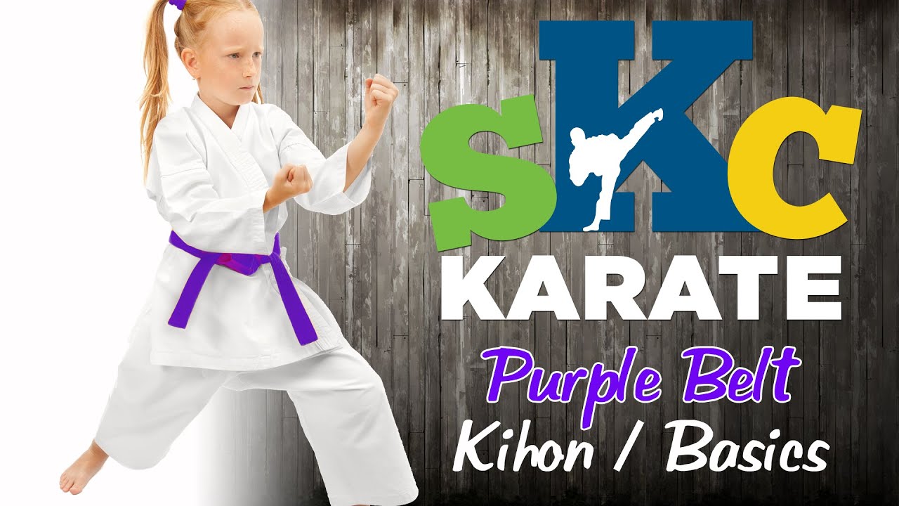 Karate Shotokan Purple Belt Basics kihon - YouTube