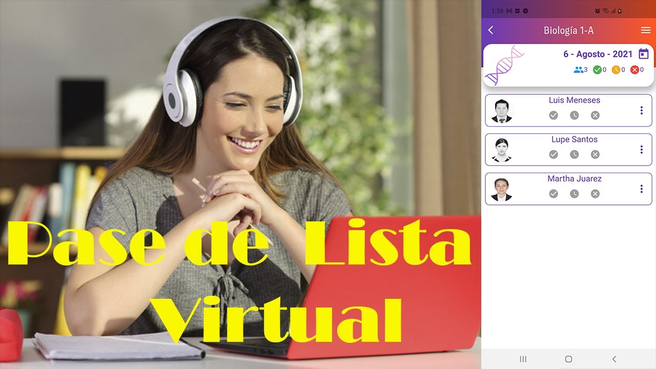 Pase de Lista Virtual (Cargar lista de estudiantes mediante un archivo ...