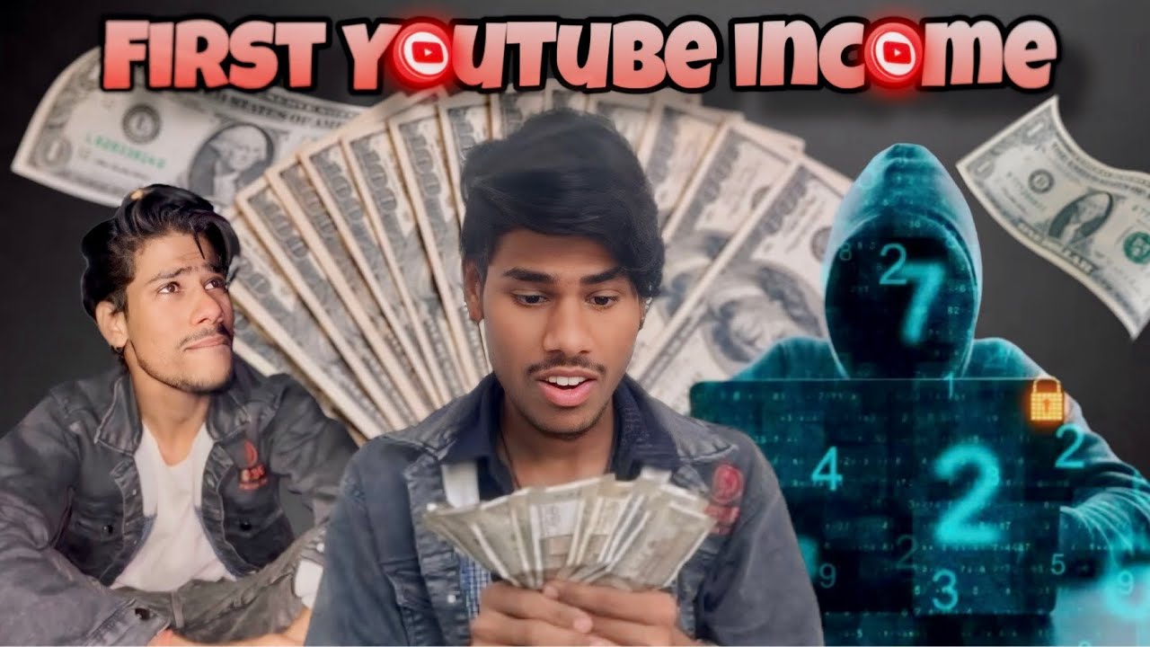 My first YouTube income 💵💰|| YouTube income 2000000 🤑?YouTube ki first ...