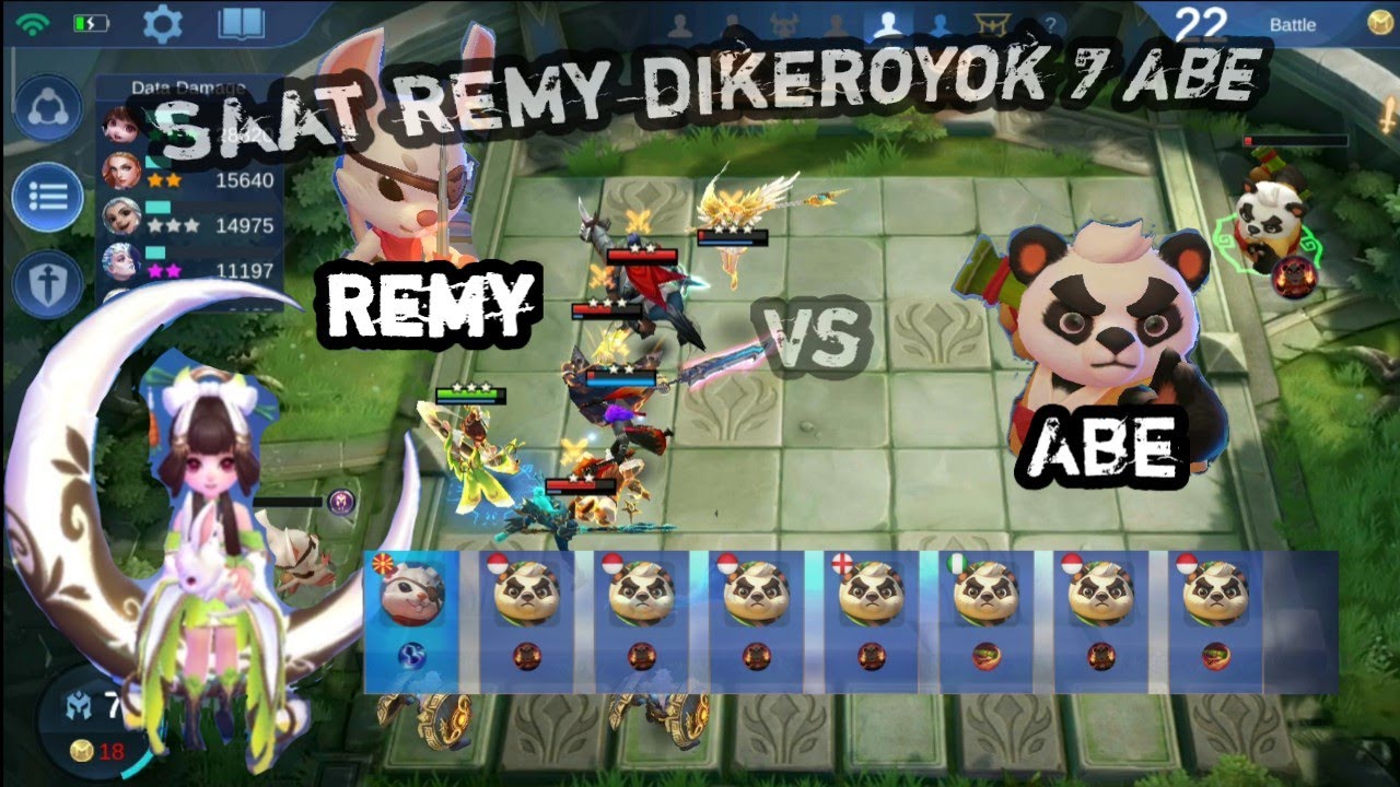 MAGIC CHESS # REMY VS 7 ABE - YouTube