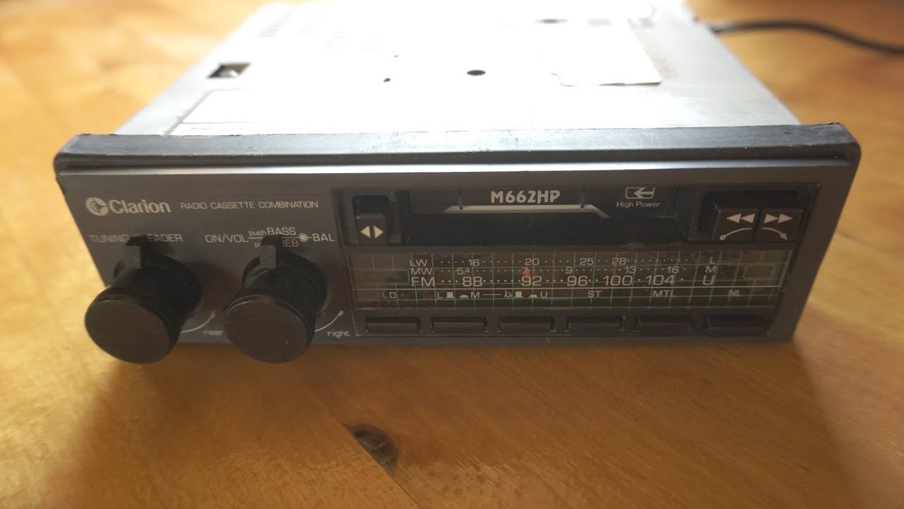 Clarion M662HP Car Cassette Receiver, old vintage car stereo radio ...