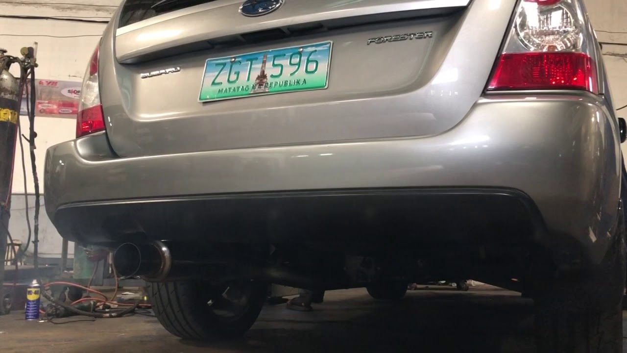 Subaru Forester XT full Exhaust - YouTube