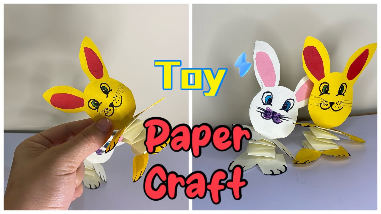 Paper RABBIT | Paper craft easy - YouTube