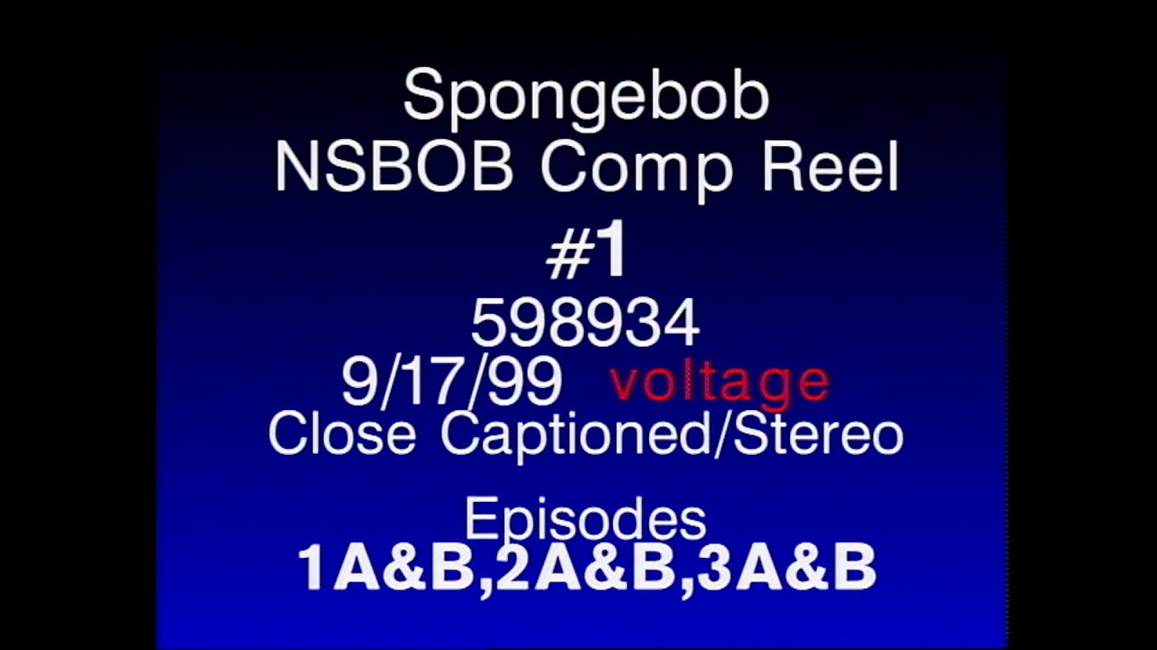Spongebob Slates (September 17, 1999). - YouTube