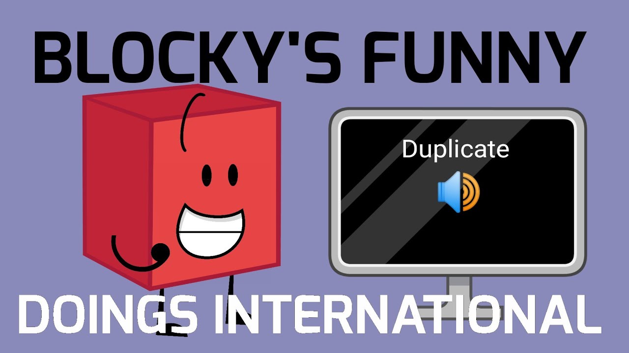 Blocky's Funny Doings International (Bfdi Skit) #Shorts - YouTube