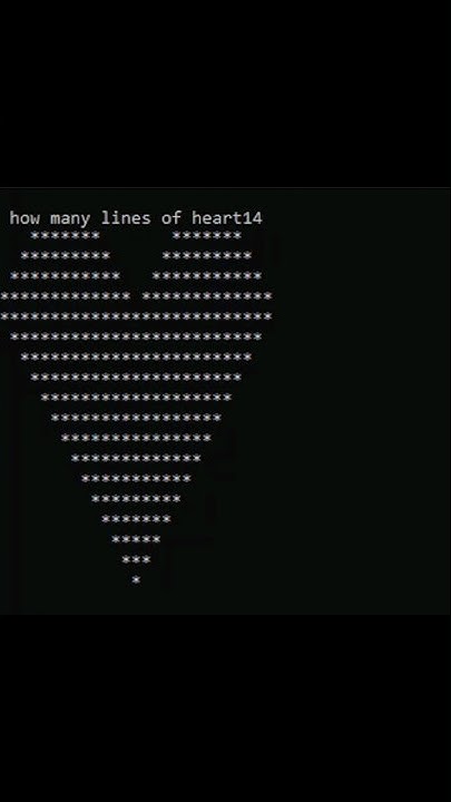 Heart ♥ using c programming #youtubeshorts #heart #cprogramming #shortvideo #coding - YouTube