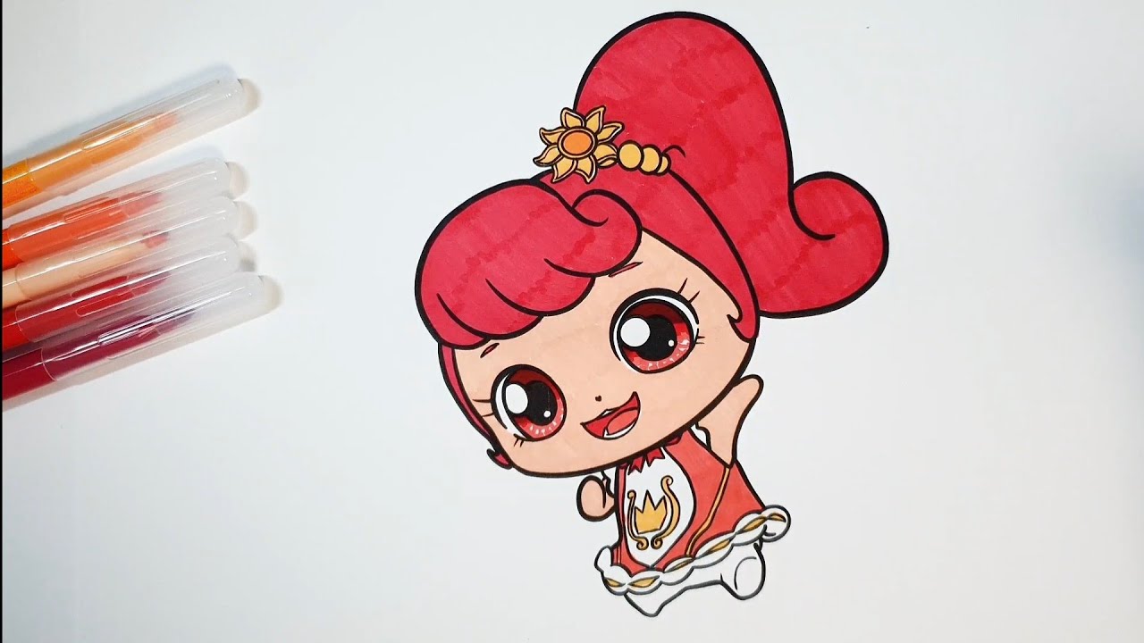 ☀️색칠놀이☀️ 알쏭달쏭 캐치티니핑 3 당당해 나나핑 색칠하기🎨 Catch teenieping NANAPING coloring ...