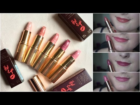 Charlotte Tilbury Hot Lips Lipstick Collection Swatches