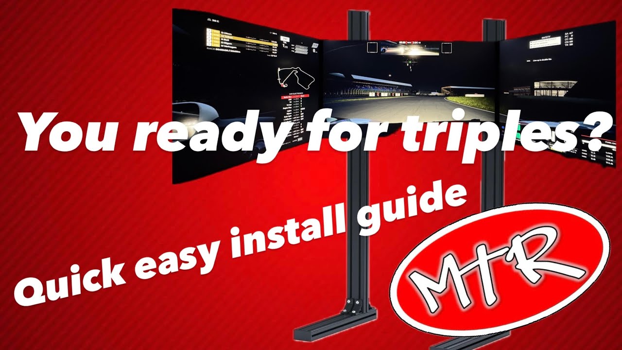 Aligning the angles on your Sim Racing Triple Monitors - YouTube
