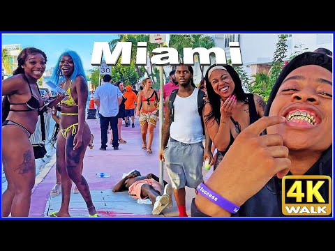 【4K】WALK Memorial Day Weekend in MIAMI BEACH  Florida US