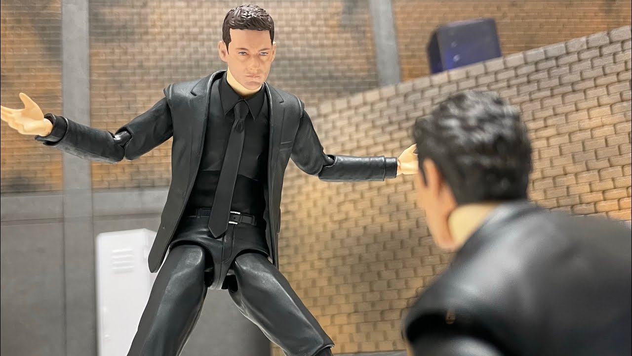 stop motion Peter Parker vs Harry Osborn - House FightScene - Spider ...