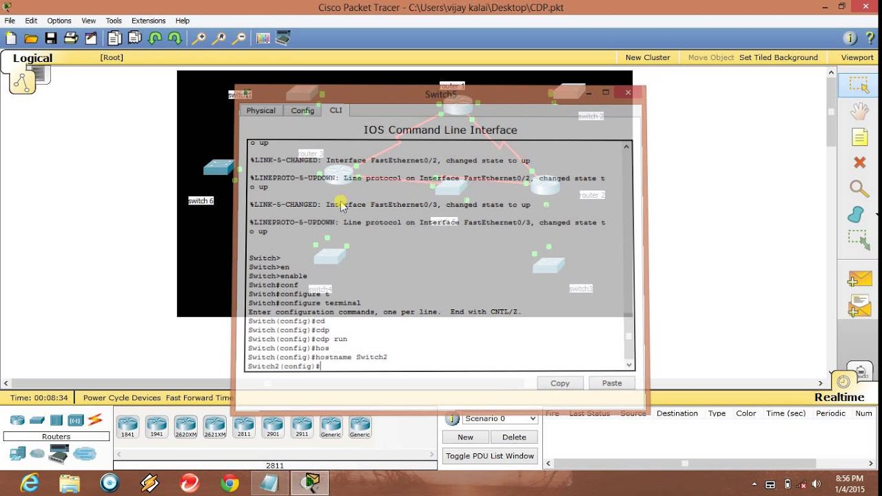 CCNA 100-101 video tutorials: CDP configuration and Checking ...
