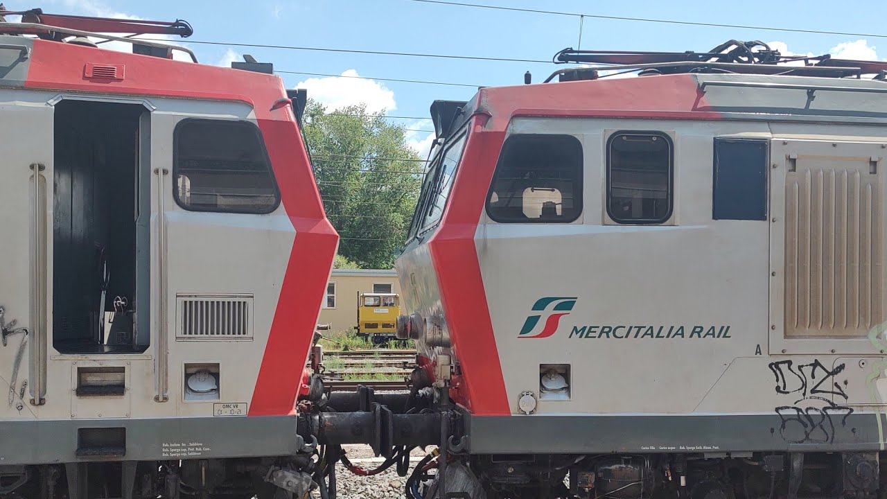 Tigroni Mercitalia Rail e652-045 e652-076 e652-005 - YouTube