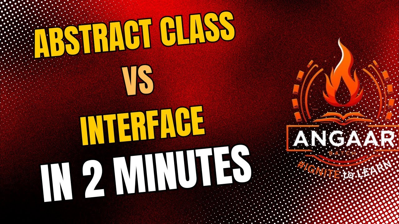 Abstract Class Vs Interface | Multiple Inheritance in Java | 2 Minute OOPS - YouTube