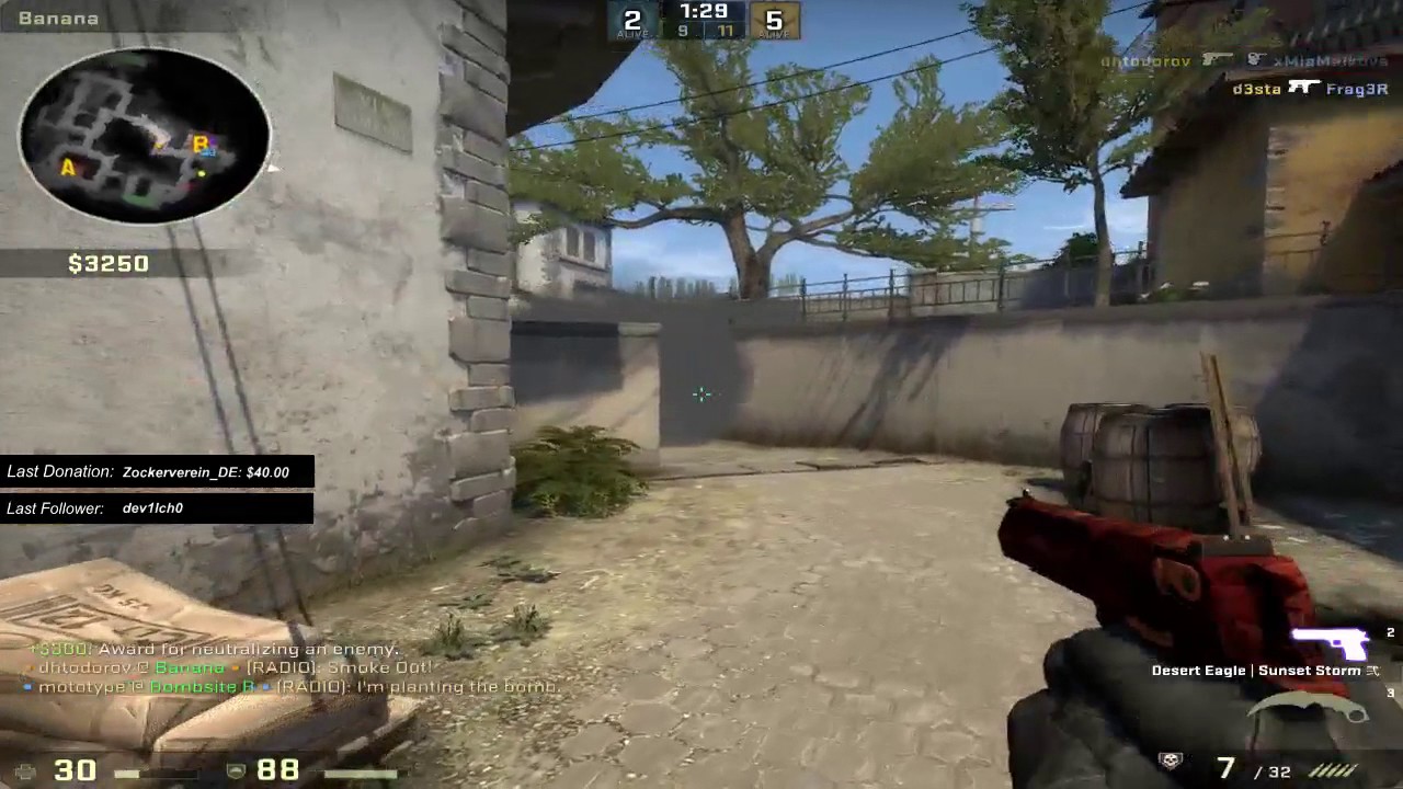 Open and close the round with deagle and jumping hs - YouTube