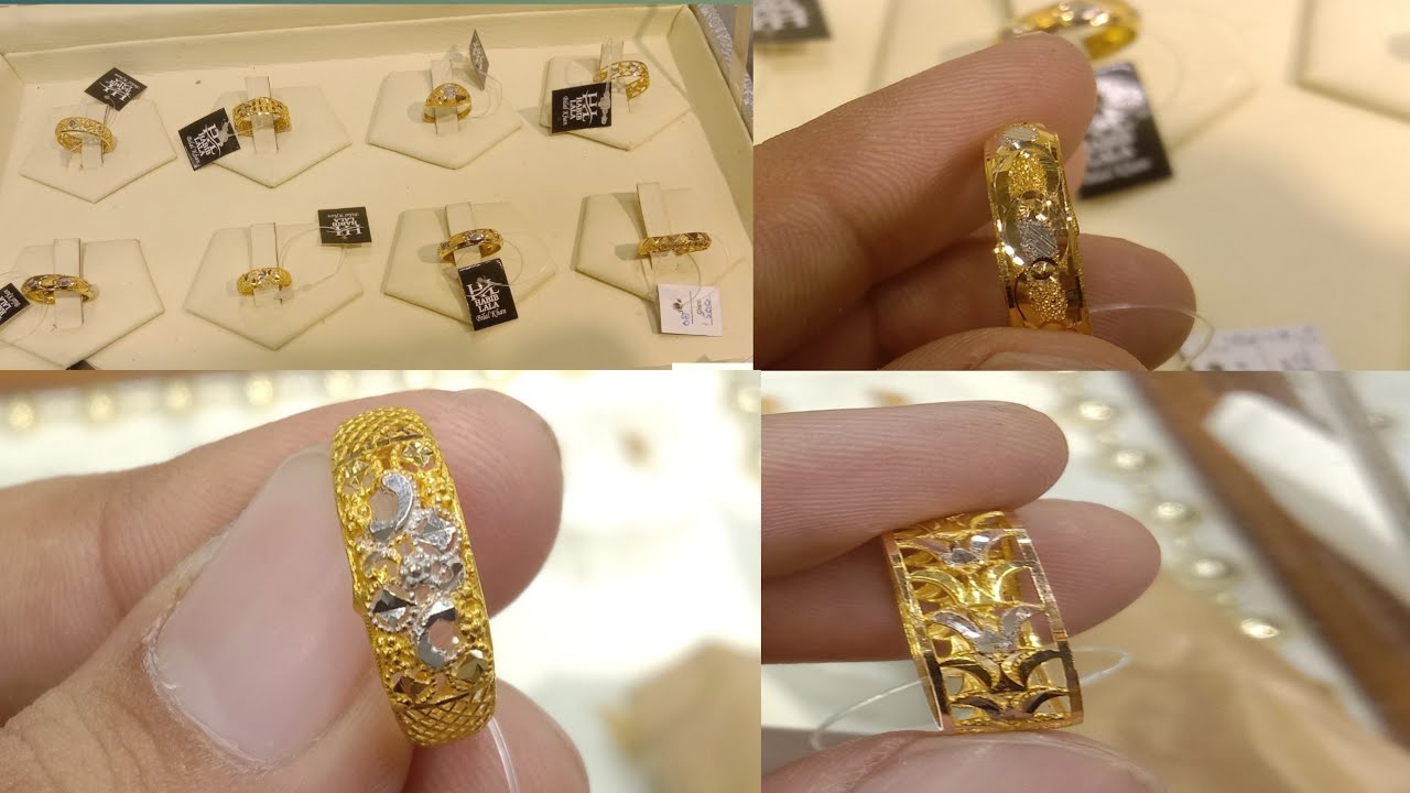 gold rings n challa 21kt # new latest collection #2022 light weight ...