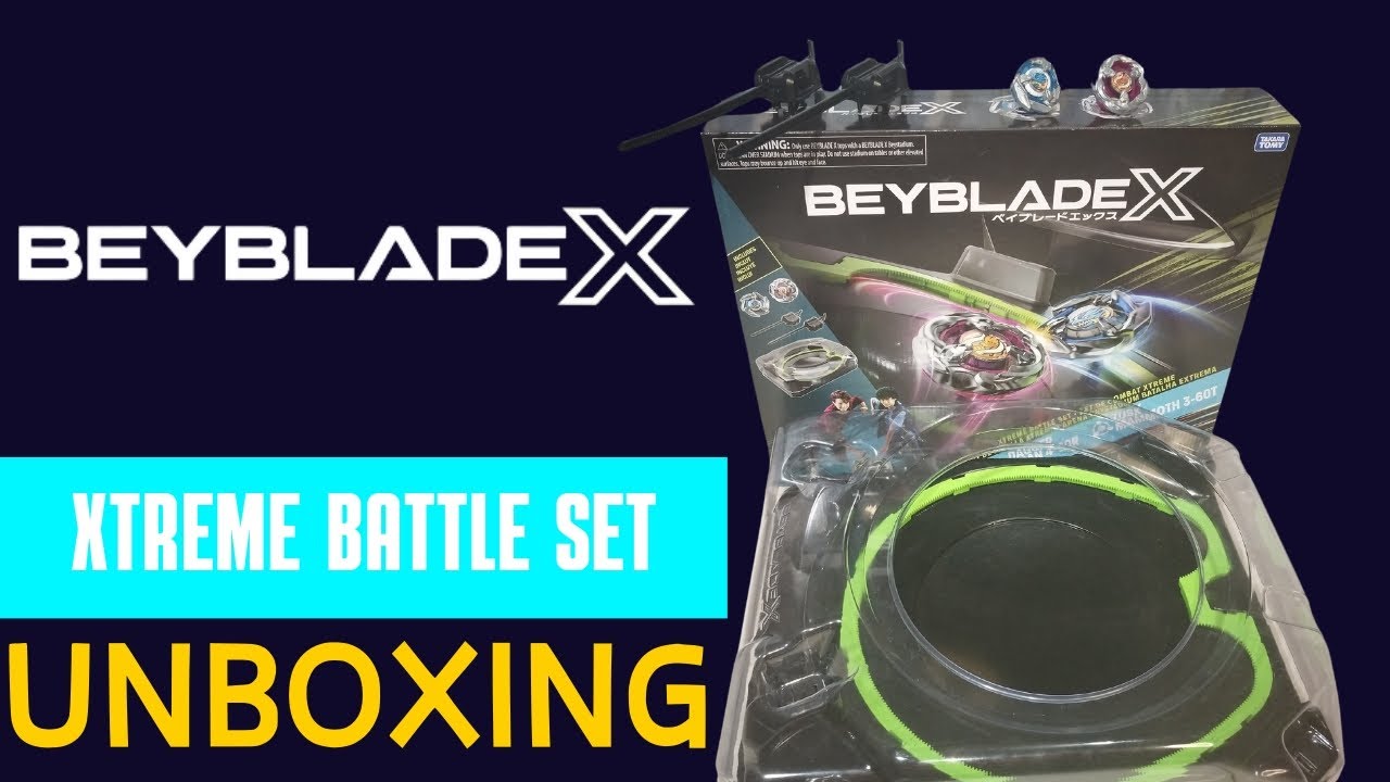 ABRINDO BEYBLADE X XTREME BATTLE SET - YouTube