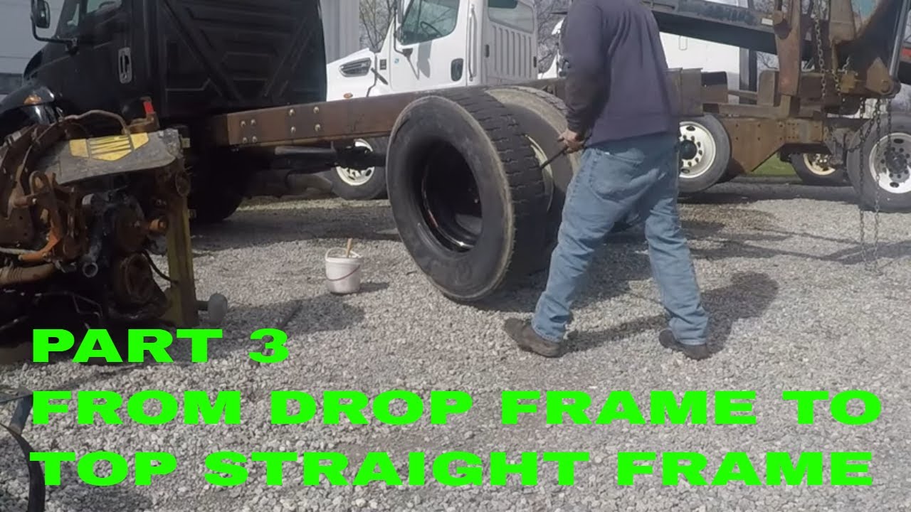 BEVERAGE TRUCK FRAME CUT AND WELD DONE! PT 3 - YouTube