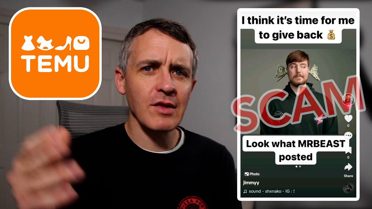 Temu Scam with MrBeast Money Giveaway for $20-$120k, Explained - YouTube