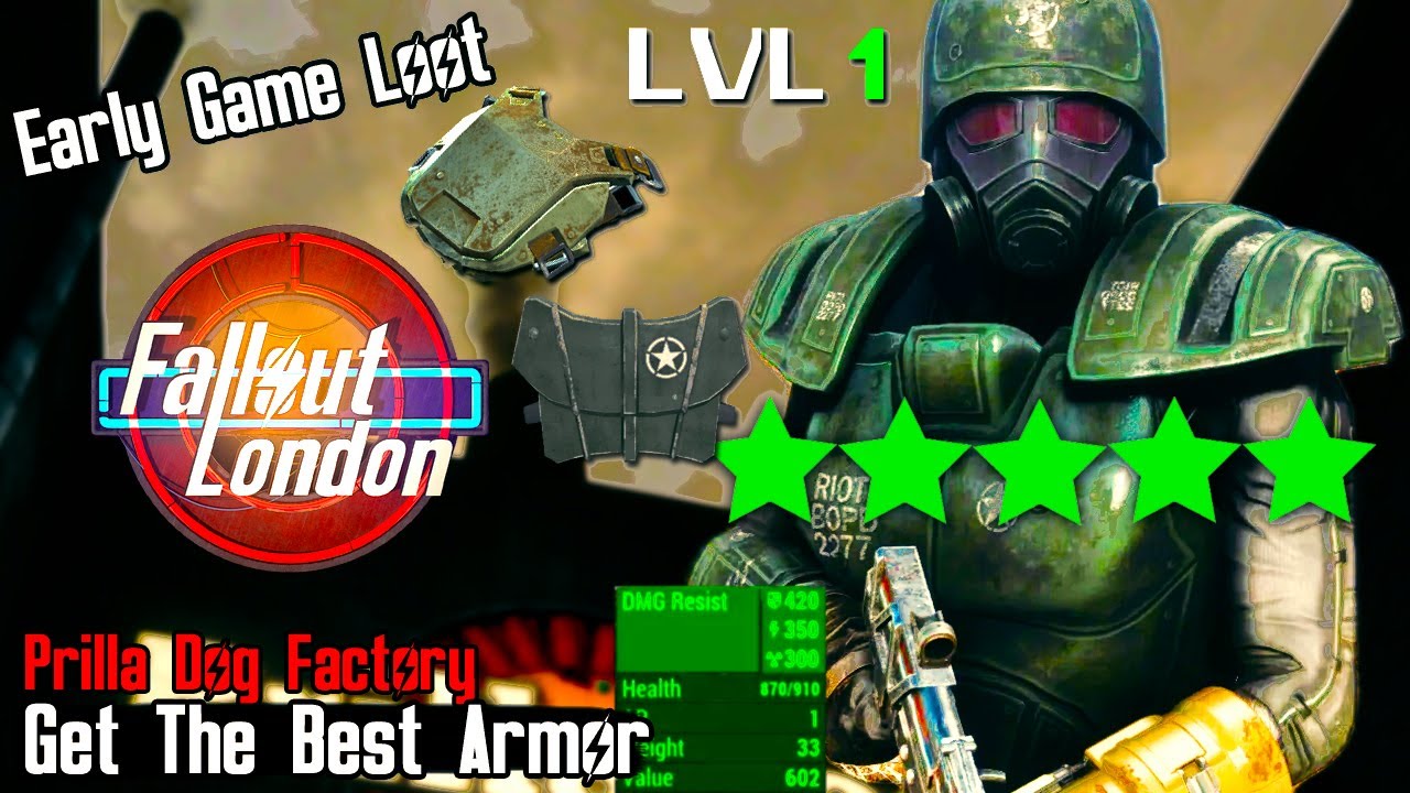 The Best Armor In Fallout London - At the start of the game (LEVEL 1 ...