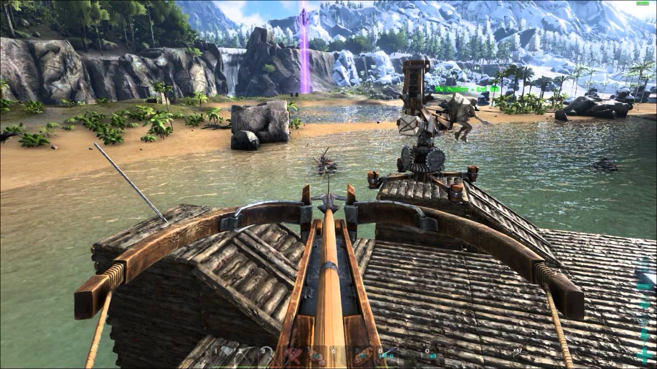ARK Survival Evolved Aircraft Carrier! - YouTube