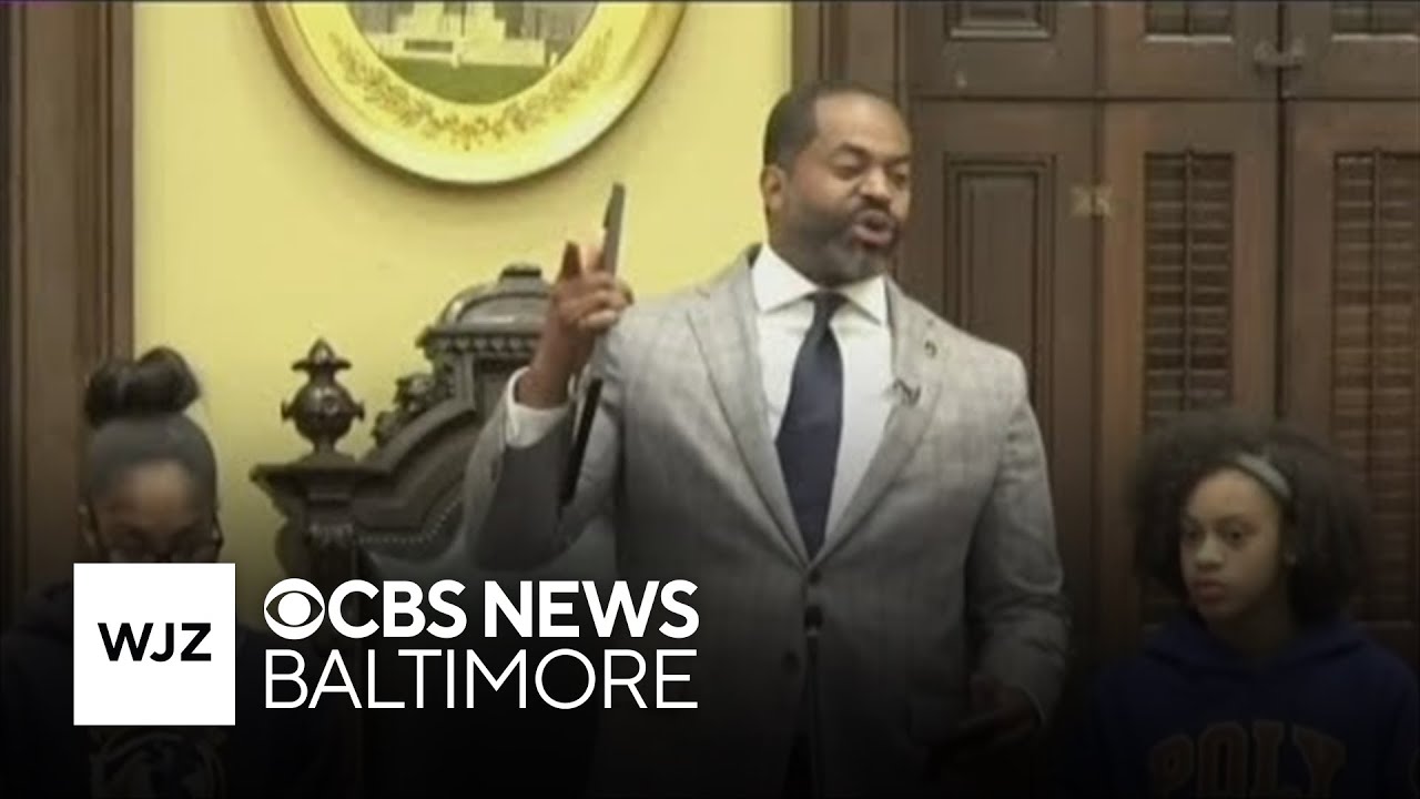 Baltimore City Council President Nick Mosby bids farewell during final ...