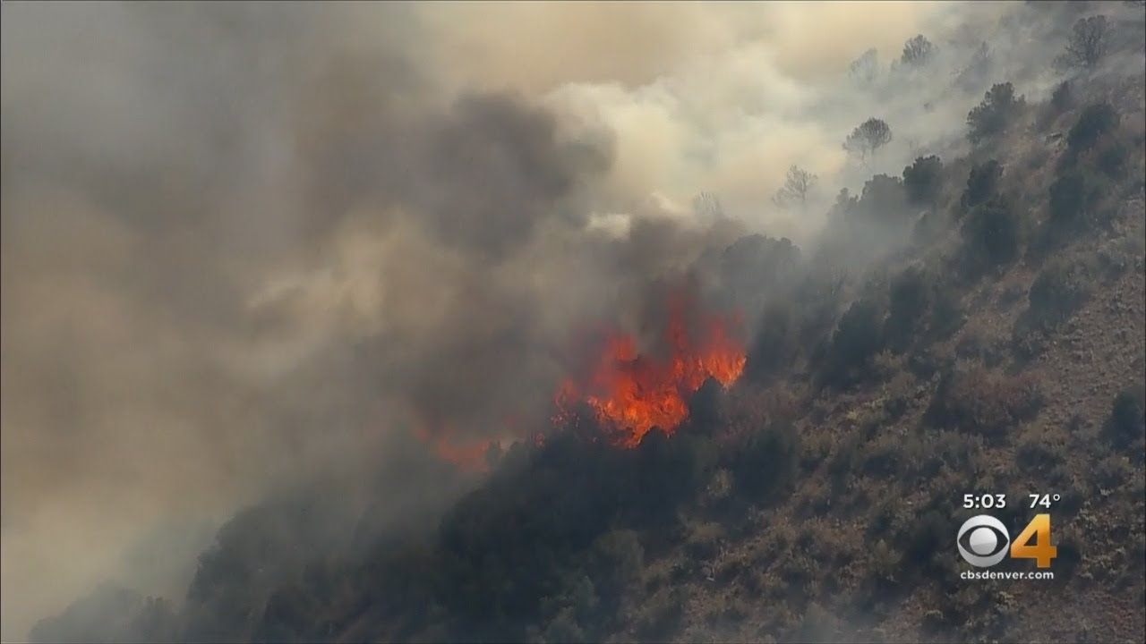 Decker Fire Now Burning Two Miles South Of Salida - YouTube