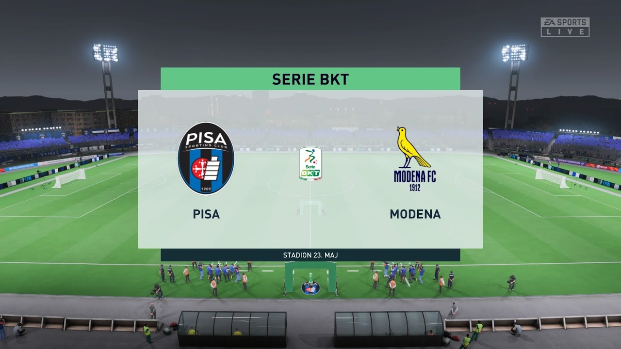 Pisa vs Modena (23/10/2022) Serie B FIFA 23 - YouTube