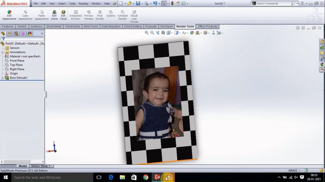 how to placed a image on any surface in solidworks | solidworks ...