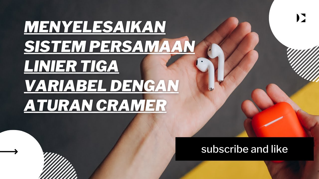 Aturan Cramer Aljabar Matriks dalam penyelesaian SPLTV - YouTube