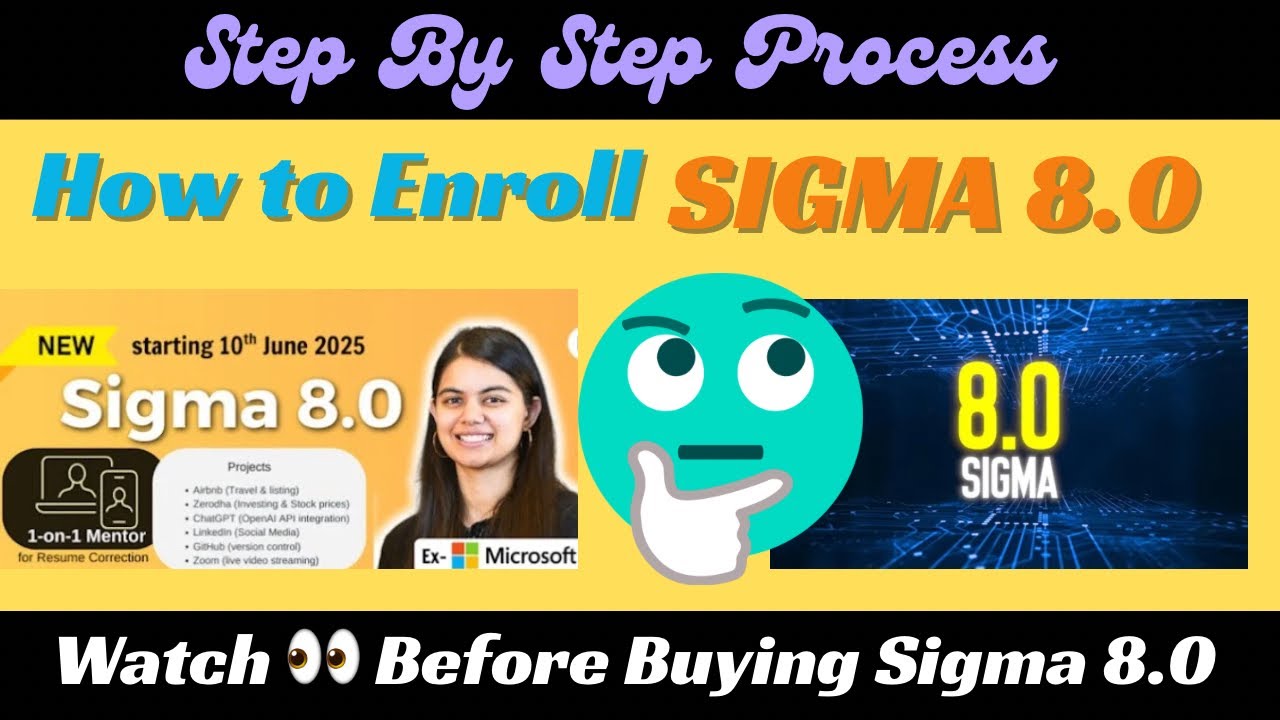 Watch Before Buying Sigma 8.0 | I have Enrolled in Sigma 8.0 | Apna ...