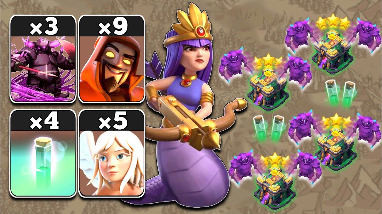 Th14 Pekka Super Wizard Witch Attack With Invisibility Spell Best