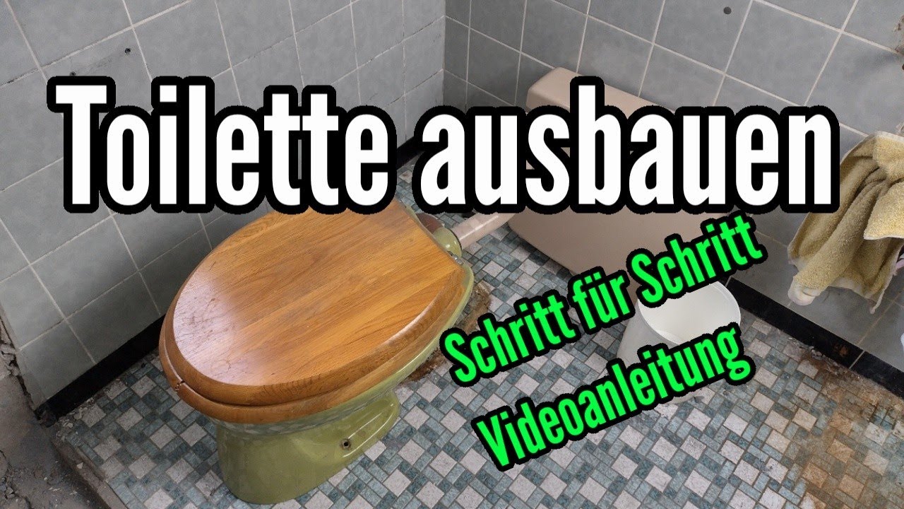 Toilette abbauen WC demontieren Klo ausbauen Stand WC entfernen - YouTube