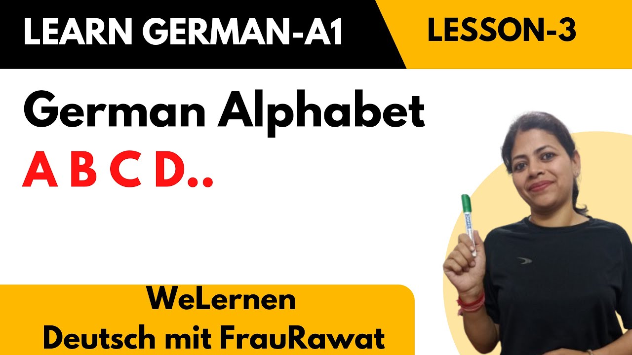 A1-Lesson 3 | Learn German | For Beginners | German Alphabet - YouTube