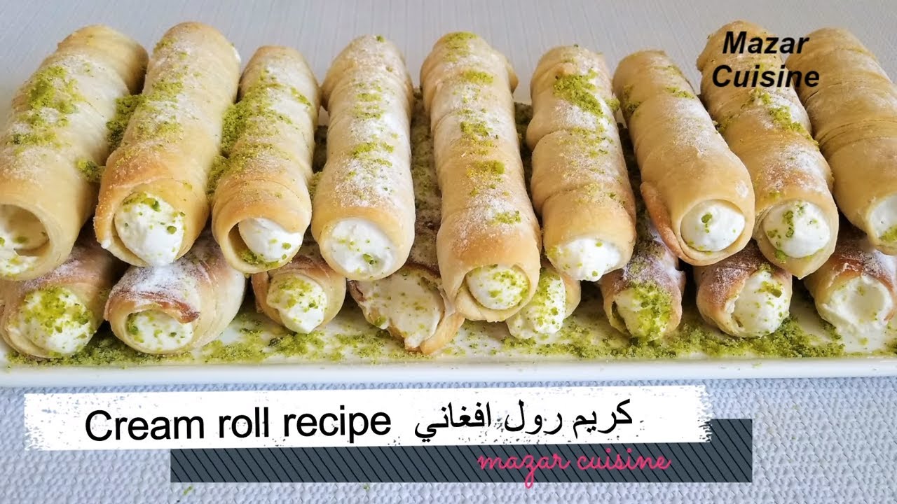 AFGHANI CREAM ROLL RECIPE ,CREAM ROLLS , CREAM HORNS, EASY & SIMPLE ...