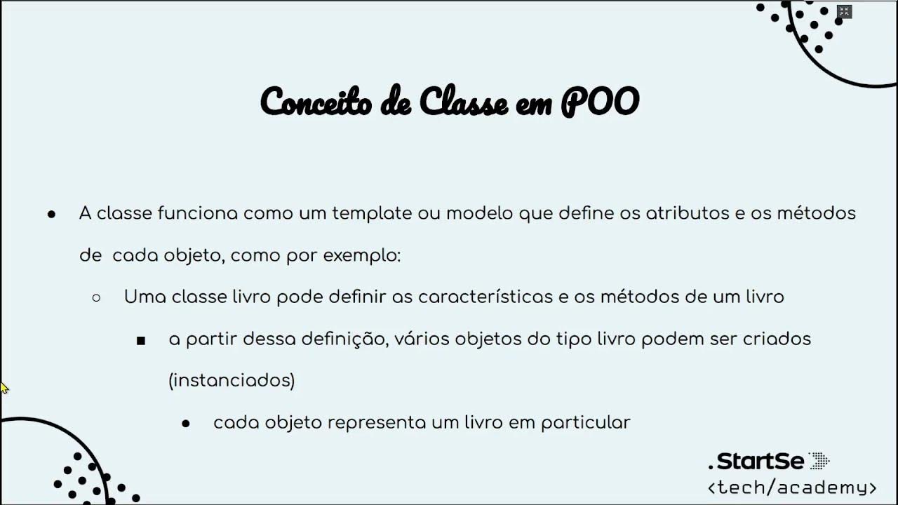 Aula 2 Conceitos e Pilares da POO - YouTube