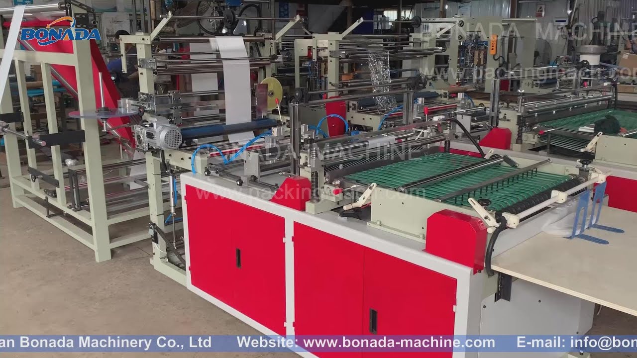 RQL-800 Side Sealing Bag Making Machine with Inline Triangle Folder ...
