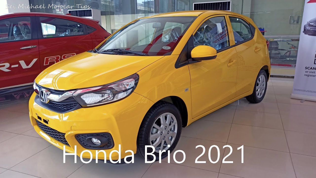 Honda Brio 2020 V CVT Variant, Carnival Yellow Exterior and Interior ...