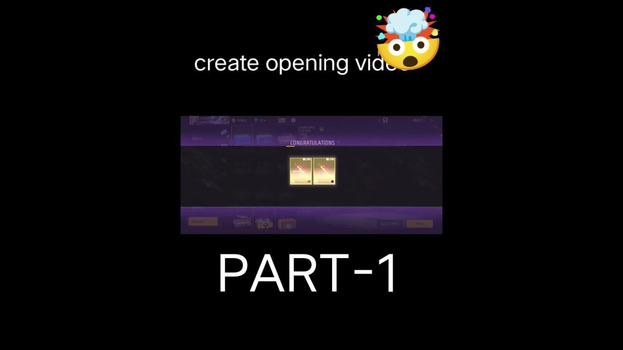 Part-1 create opening free fire like and subscribe part 2 come soon #freefireworldseries - YouTube