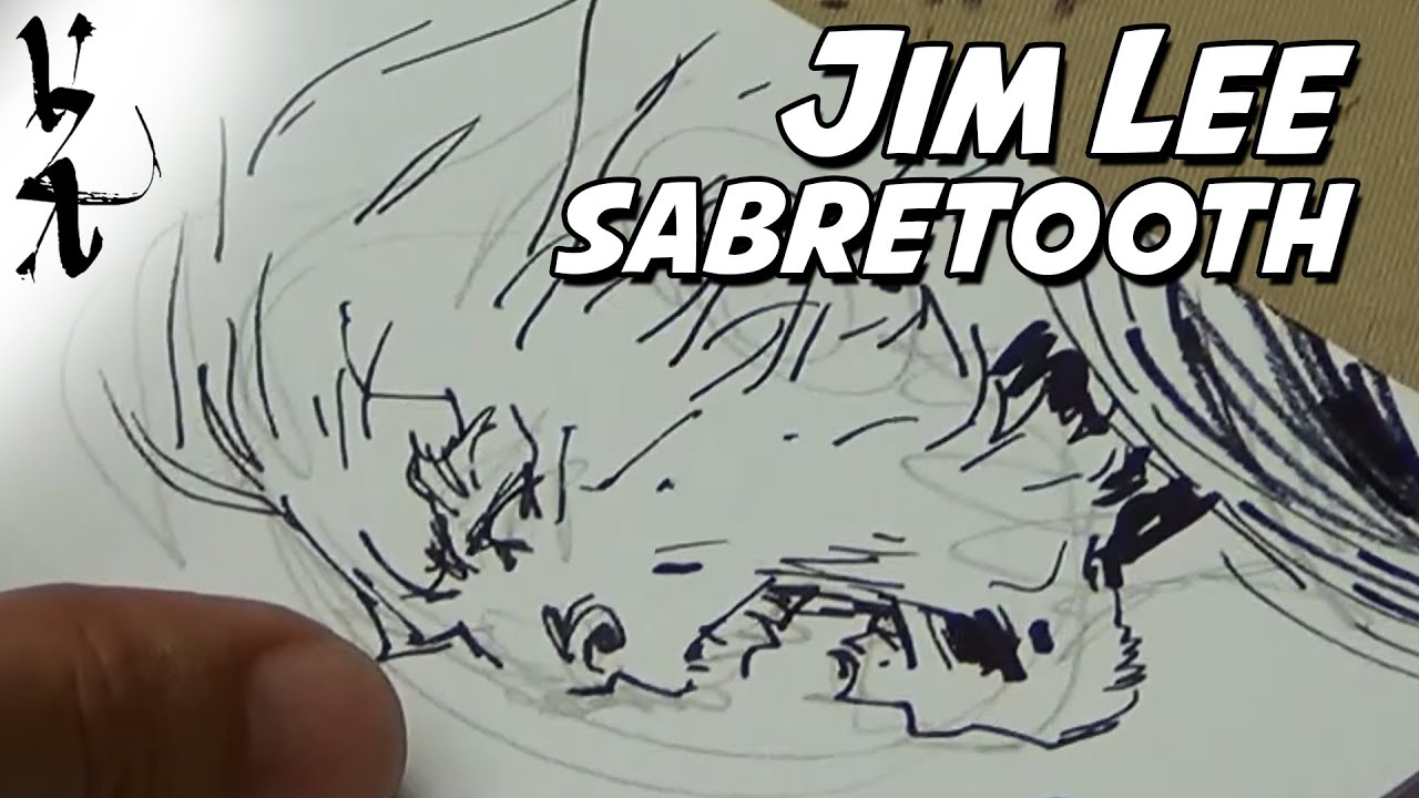 Jim Lee drawing Sabretooth - YouTube