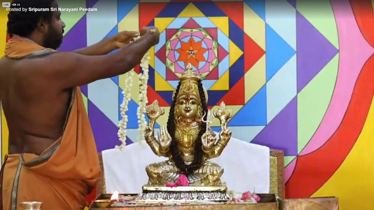 Sri Sakthi Amma Performing Sri Bala Narayani Abhishekam - YouTube